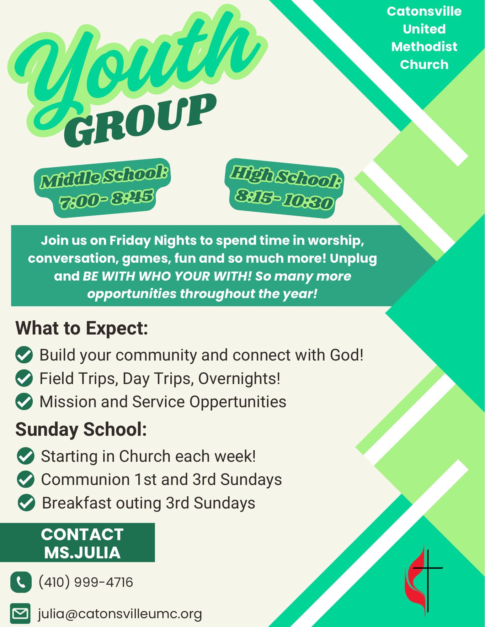 Youth Group is Back! - Catonsville United Methodist Church